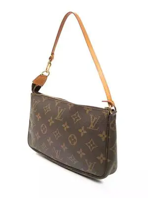 LOUIS VUITTON Monogram Pochette Accessoires Shoulder Bag - Brown