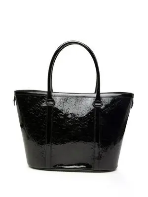 Dior Diorissimo Trotter Patent Tote Bag - Black