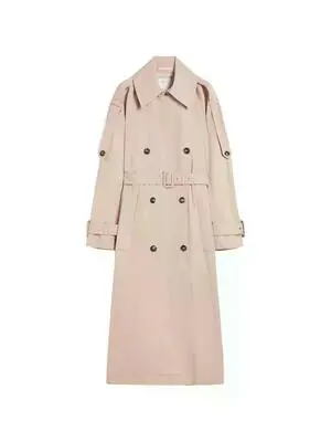 Max Mara Double-breasted Belted Trench Coat - Neutrals