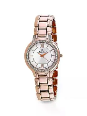 MATHEY TISSOT 32mm Crystal-embellished Watch - Silver