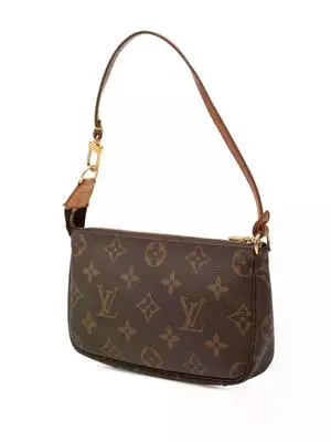 LOUIS VUITTON 2005 Monogram Mini Pochette Accessories Handbag