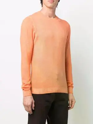 Malo Fine-knit Cashmere-blend Jumper - Orange