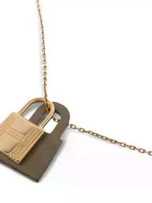 Hermès O'kelly Padlock Necklace - Grey