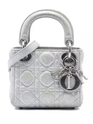 Dior Micro Lady Satchel - Silver