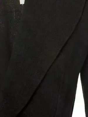 LANVIN Single-breasted Linen Blazer With Embellished Cuffs