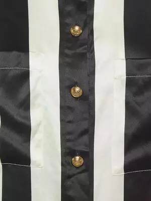 Balmain X H&m Striped Satin Shirt