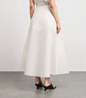 FFORME Cotton-silk Maxi Skirt - Ivory