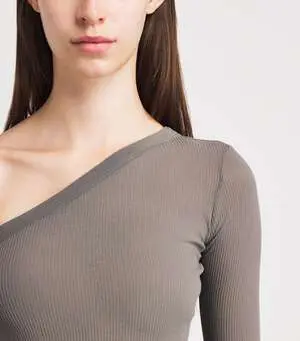 Rick Owens Ziggy Asymmetrical Knit Top