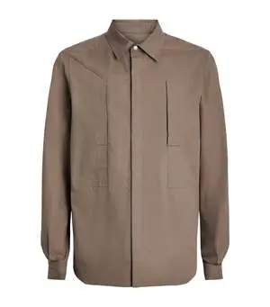Rick Owens Cotton Fog Overshirt - Grey