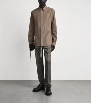 Rick Owens Cotton Fog Overshirt