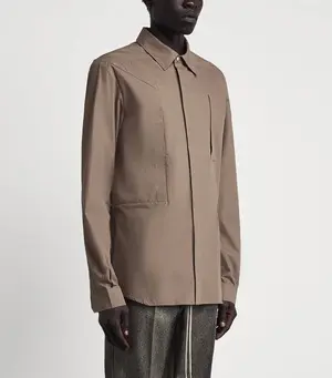 Rick Owens Cotton Fog Overshirt
