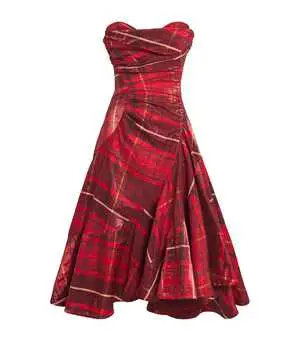 VIVIENNE WESTWOOD Spiral Midi Dress - Burgundy