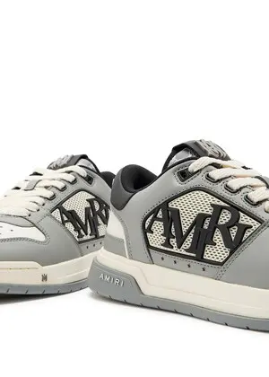 Amiri Classic Logo-appliquéd Leather Sneakers - Grey