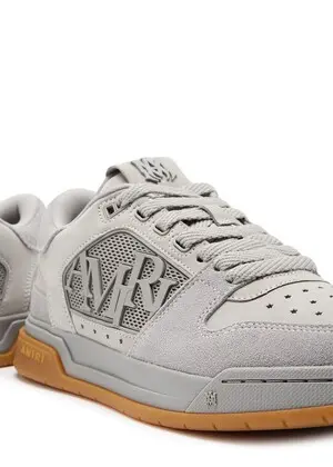 Amiri Logo-appliquéd Suede Trainers - Grey