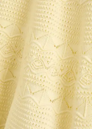 SELF-PORTRAIT Pointelle Knit Mini Dress