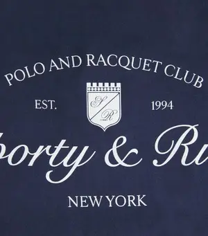 Sporty & Rich Cotton Syracuse T-shirt - Navy