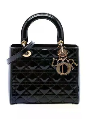 Dior Patent Cannage Lady Satchel