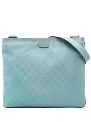 Gucci Gg Imprimé Crossbody Bag - Blue