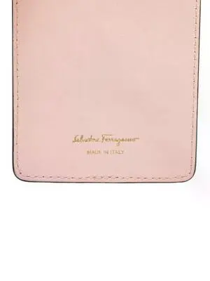 FERRAGAMO 2010-2026 Floral Printed Leather Vara Bow Pouch Phone Case