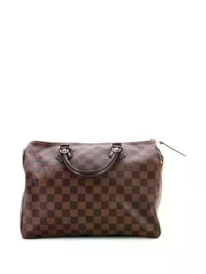 LOUIS VUITTON Speedy Handbag Damier 30 Satchel - Brown