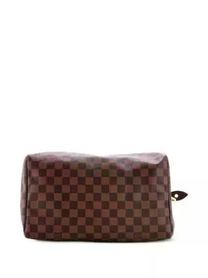 LOUIS VUITTON Speedy Handbag Damier 30 Satchel - Brown