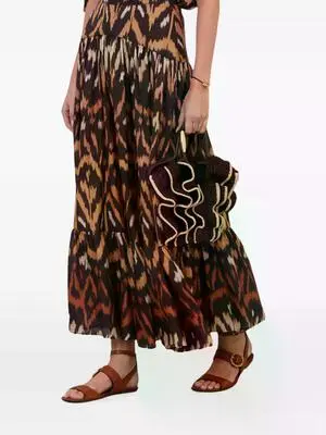 Zimmermann Aster Ikat-print Silk Shirt - Black