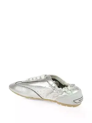 Saint Laurent Lewis Low-top Metallic Leather Sneakers