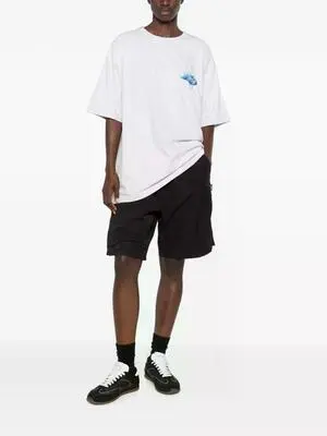 StÜssy Wave Oval Logo Cotton T-shirt