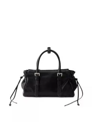 Prada Bonnie Small Leather Bag - Black