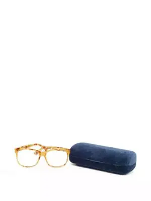 Gucci Square Frame Eyeglasses - Brown