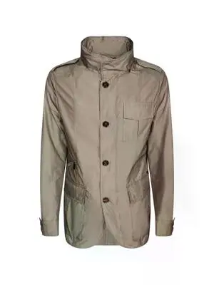 MOORER Button-fastening Pocket-detail Coat