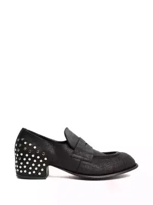 ÉPICE Thelma Rivet Loafers - Black