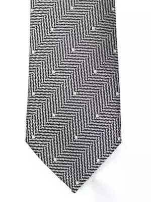 TOM FORD Polka-dot Tie - Black