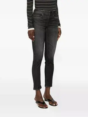 DONDUP Slim Cut Faded Effect Jeans
