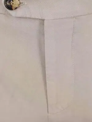 Brunello Cucinelli Light Cotton Button-fastening Trousers - Grey