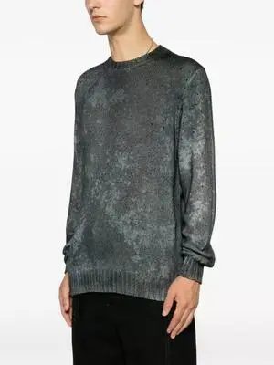 Avant Toi Ribbed Knit Crew Neck Sweater