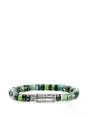 John Hardy Emerald Heishi Bracelet - Silver