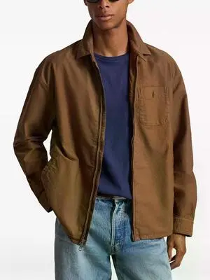 Polo Ralph Lauren Embroidered Pony Zip-up Shirt Jacket
