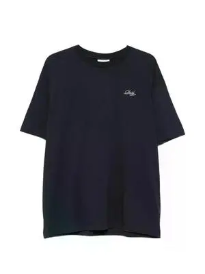 Drole De Monsieur Logo-embroidered T-shirt - Blue