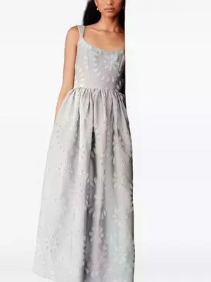 MARKARIAN Apple Floral-organza Corset Midi Dress