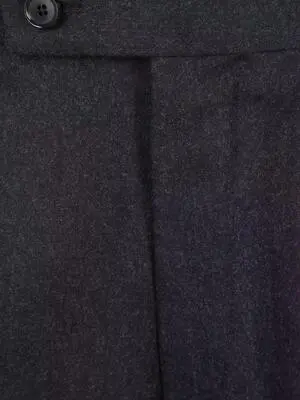 Caruso Dark Wool Felt Tailored Trousers