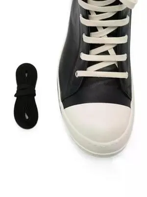 Rick Owens High-top Lace-up Sneakers - Black
