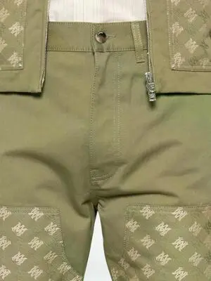 Amiri Monogram-pattern Panelled Trousers
