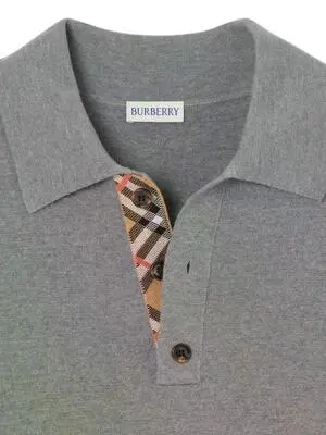 Burberry Long-sleeve Wool Polo Shirt