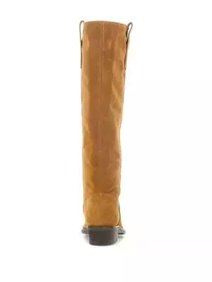 VIA ROMA 15 Via Roma 15 Round-Toe Suede Boots Neutrals