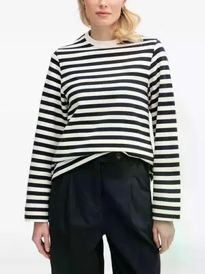 Barbour Layla Striped Crewneck Sweatshirt - Blue