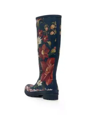 Barbour X Farm Rio Floral Print Rubber Boots