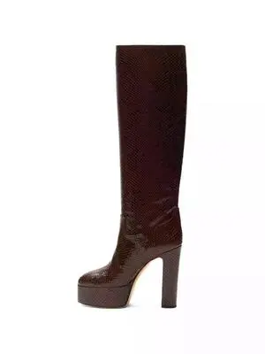 Casadei Knee-high Platform Block Heel Boots