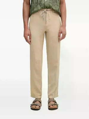 Karl Lagerfeld Drawstring Linen Trousers