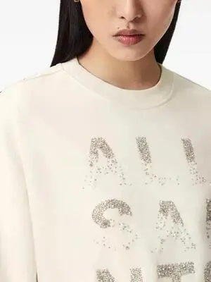 ALLSAINTS Embellished Cropped Sweatshirt